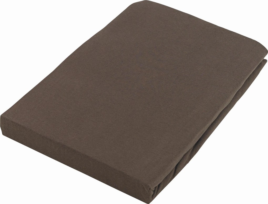 XXXLutz ELASTICKÉ PROSTĚRADLO, žerzej, hnědá, 100/200 cm Esposa - Prostěradla - 007960002803