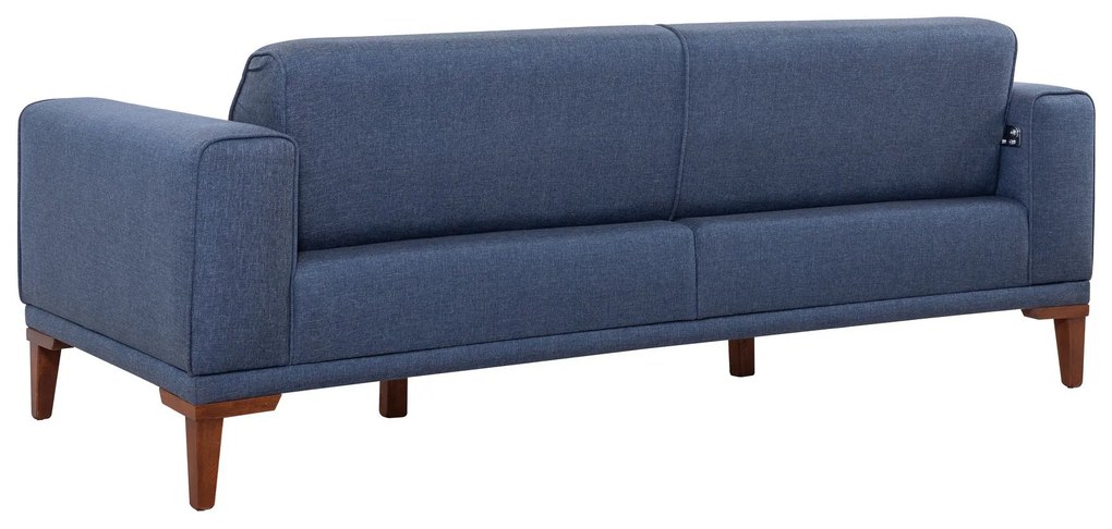 Hanah Home Pohovka LIONES s odkládacím stolkem tmavě modrá 223 cm