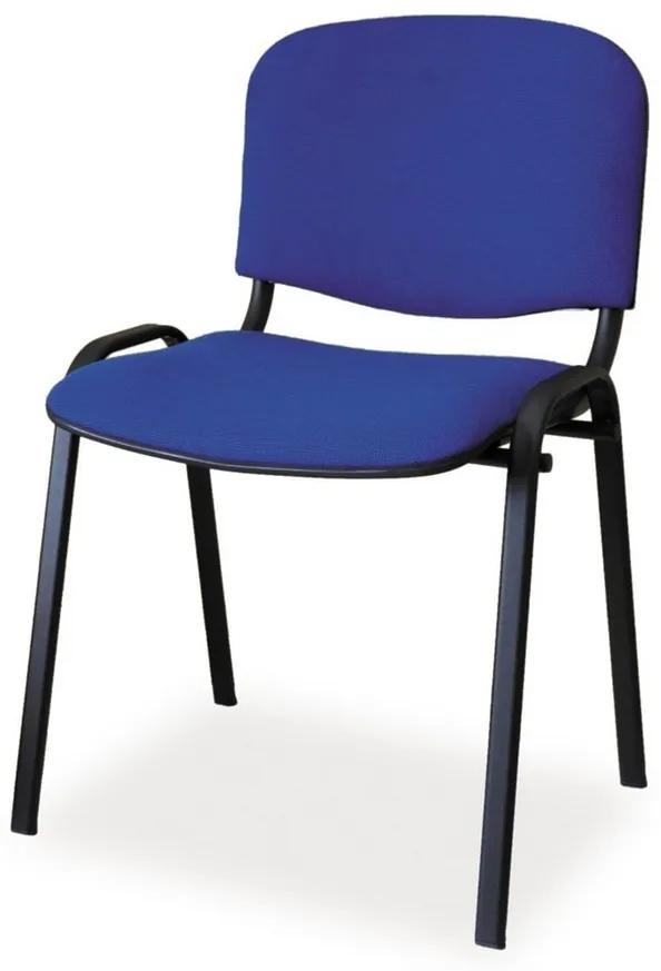 Čalouněná židle ISO černá/modrá