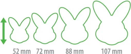 TESCOMA oboustranná vykrajovátka zajíčci DELÍCIA, 4 velikosti