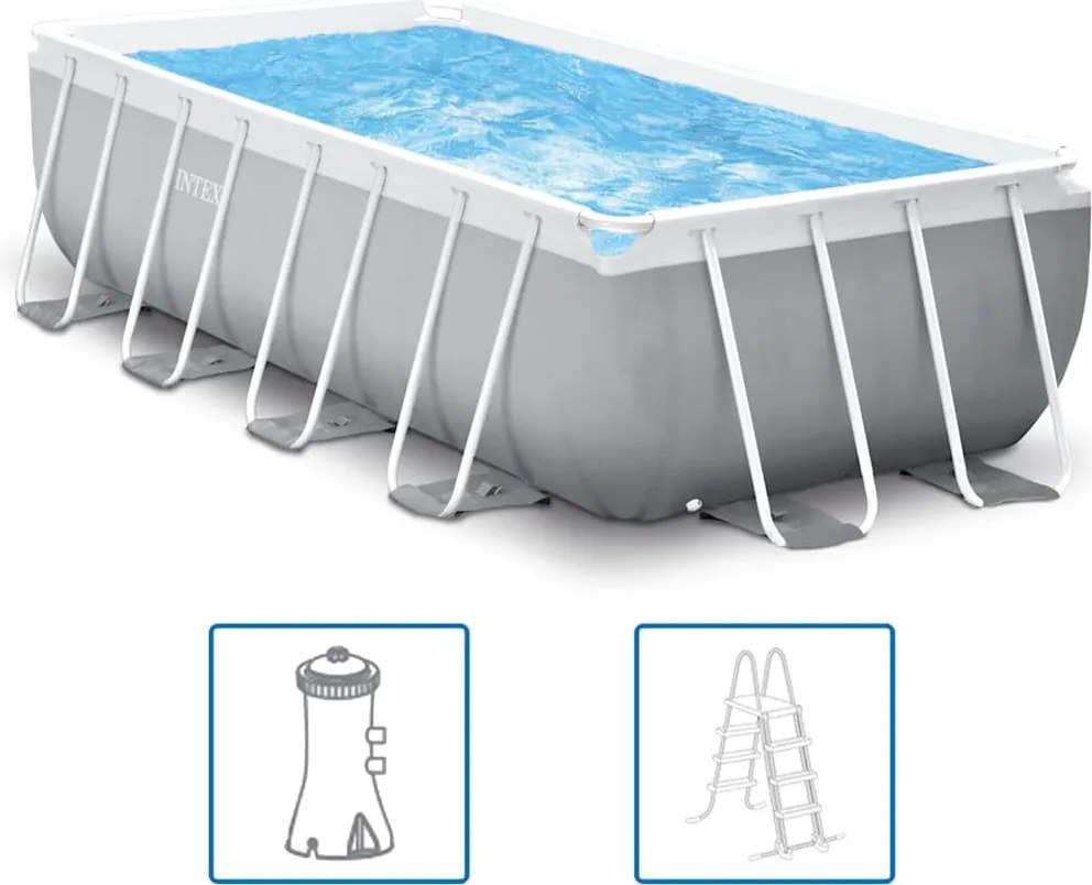 INTEX Bazénový set Prism Frame obdélníkový 400 x 200 x 100 cm