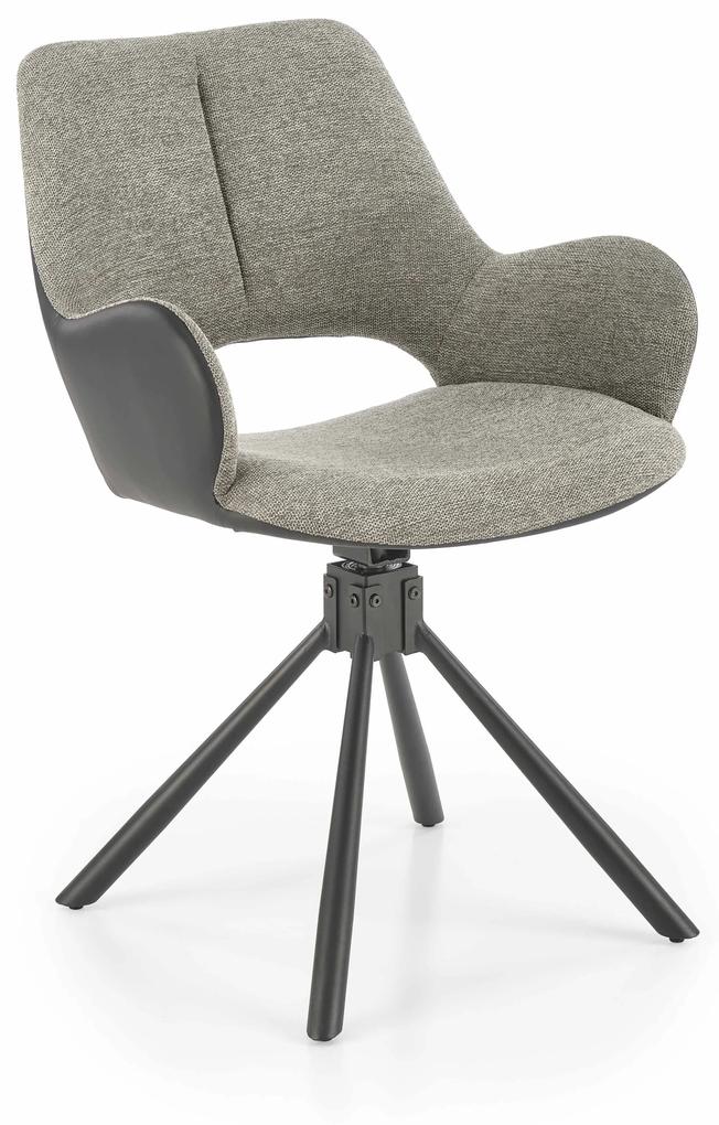 Jídelní židle  Kiwo (černá + šedá). 1049436
