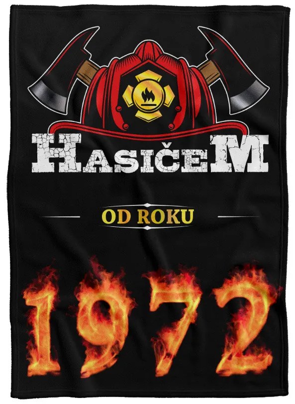 Deka Hasičem od roku (rok: 1972, Podšití beránkem: NE)