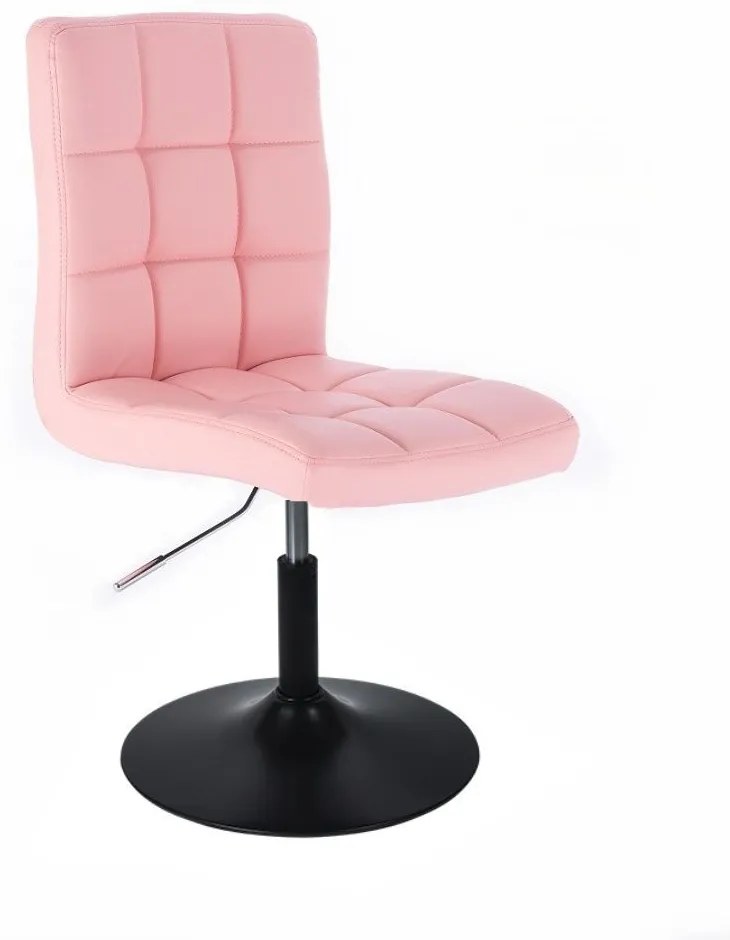 LuxuryForm DESIGN Otočná židle TOLEDO na černém talíři - růžová