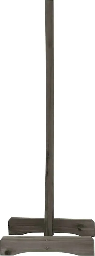 Zahradní trelážový plot šedý 150 x 80 cm masivní jedle 314827