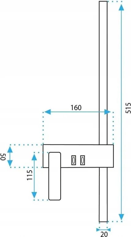 Toolight Toolight, LED nástěnné svítidlo 8W, 4000K, APP1439-W RIGHT, černá-zlatá lesklá, OSW-04777