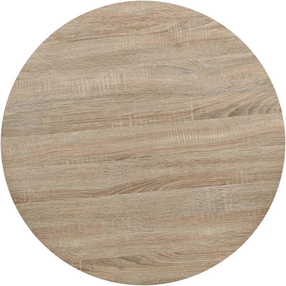 Bistro stůl MDF a ocel kulatý 80 x 75 cm 245613