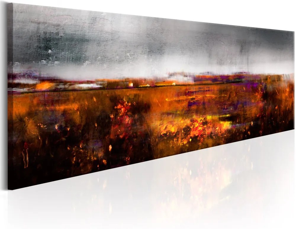 Obraz na plátně Bimago - Autumn Field 120x40 cm