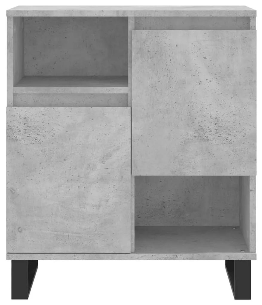 Příborníky 3 ks betonově šedé kompozitní dřevo,  3190161