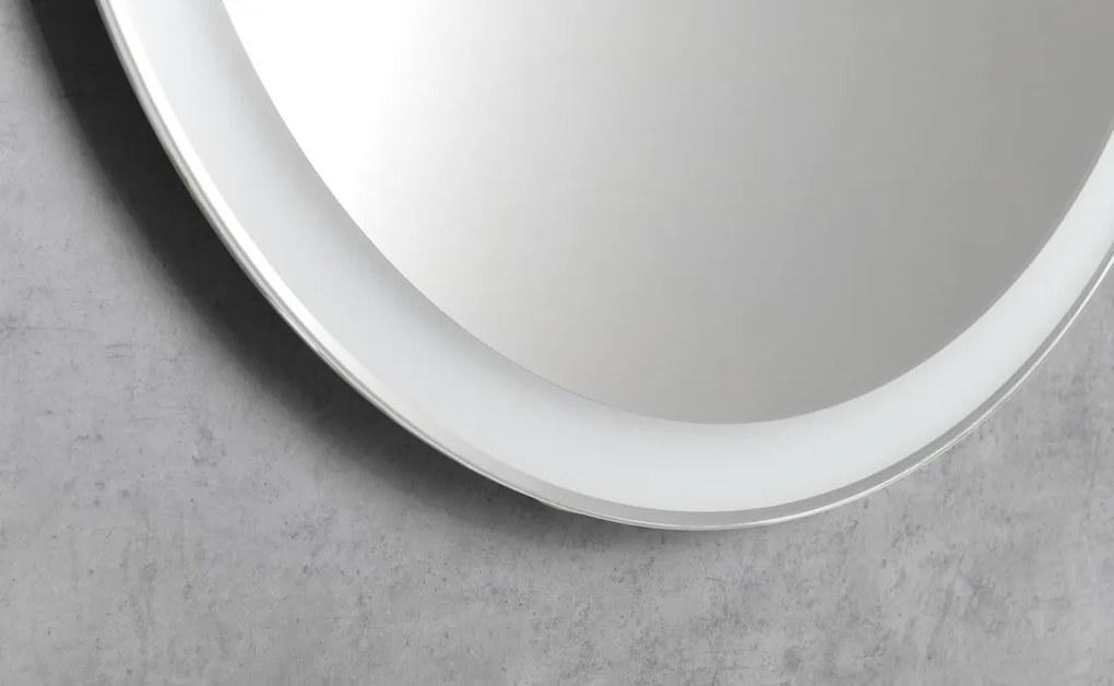 Sapho Sapho, PARGA oválné zrcadlo s LED osvětlením 60x100 cm, PG600