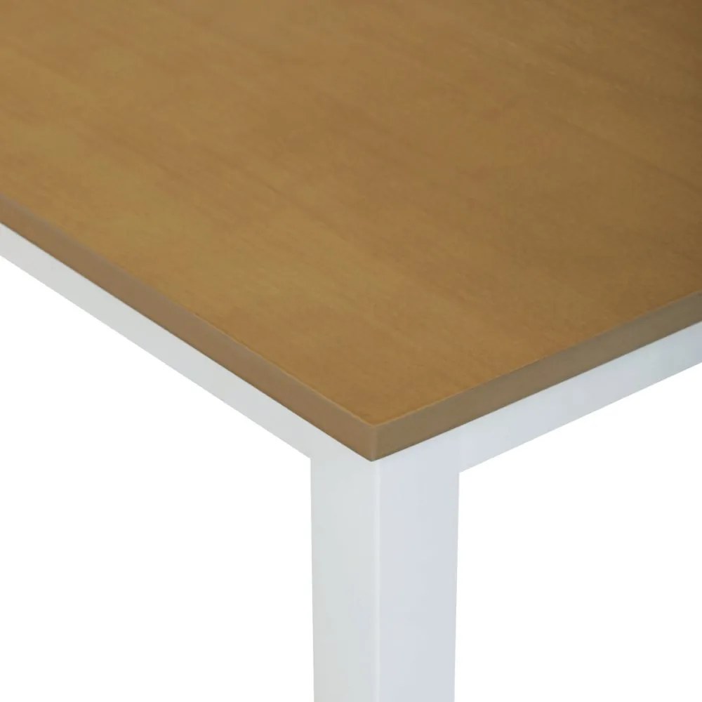 Jídelní set 1+4, rozměr stolu, MDF, dýha, masivní nohy, moření dub (120 x 75) cm
