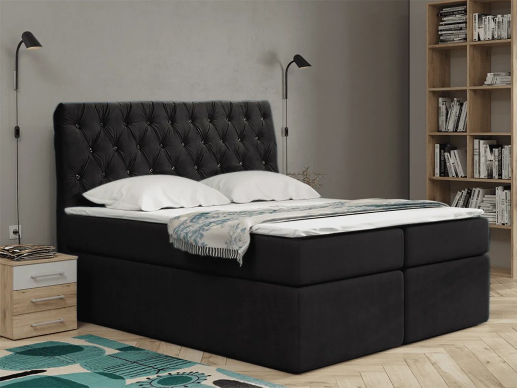 Boxspring 180x200 cm Ornela Barva: Hnědá - Trinity 08