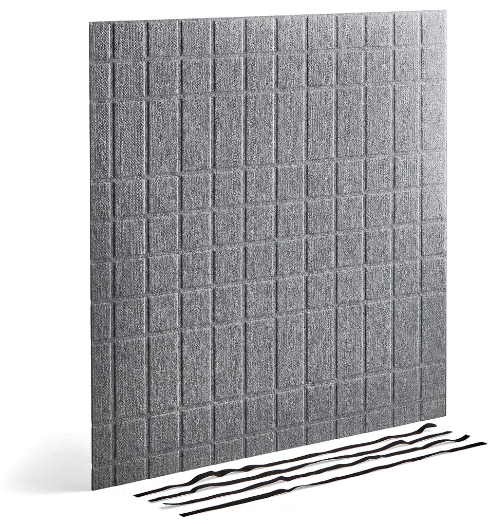 AJ Produkty Akustický panel ke skříni Modulus XL, 1158x1158 mm, vč. suchého zipu, šedý