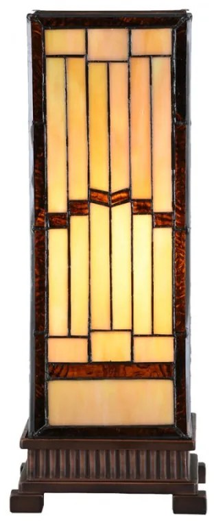 Stolní lampa Tiffany v art deco stylu Clementius – 17x17x44 cm