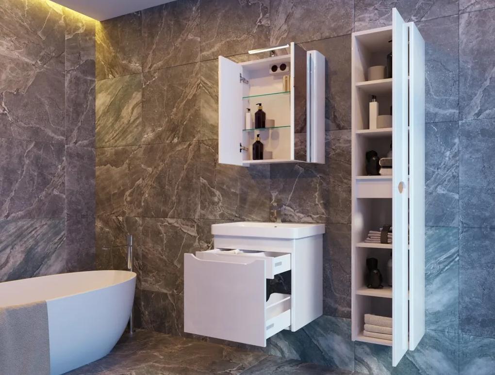 Kingsbath Livorno Structure White 80 koupelnová skříňka s umyvadlem