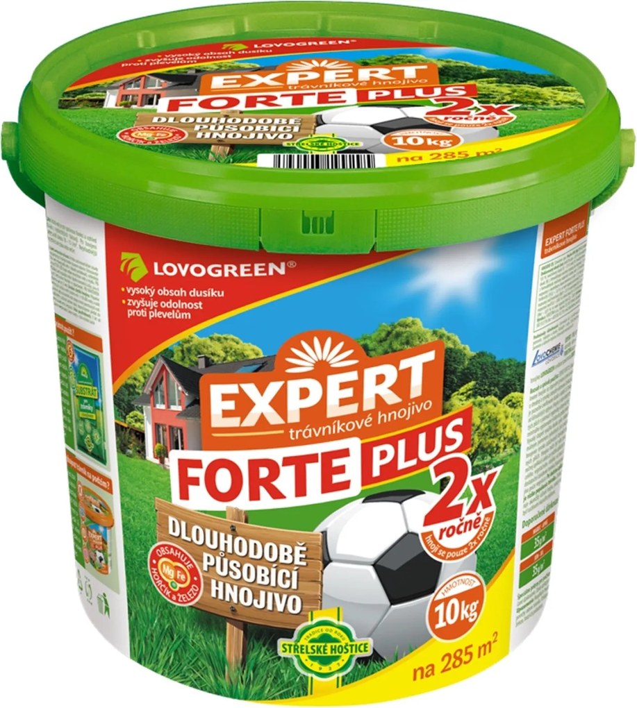 Expert Forte Plus Trávníkové hnojivo dlouhodobé 10 kg