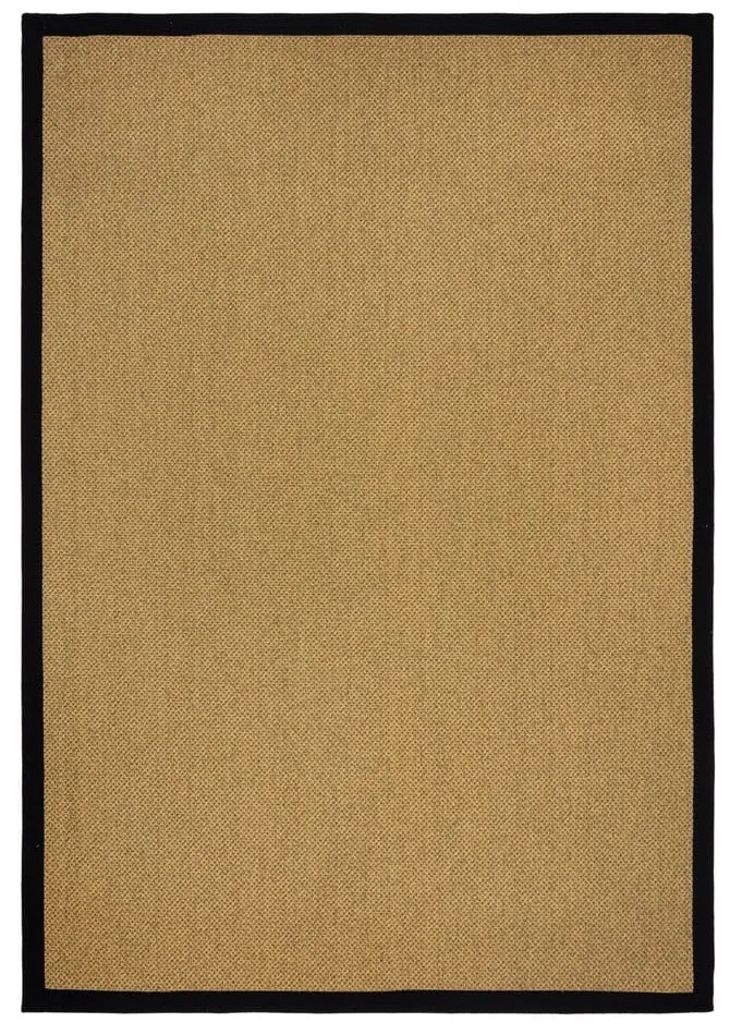 Vnitřní a venkovní koberec v černé a světle hnědé barvě 200x290 cm Sisal Look – Flair Rugs