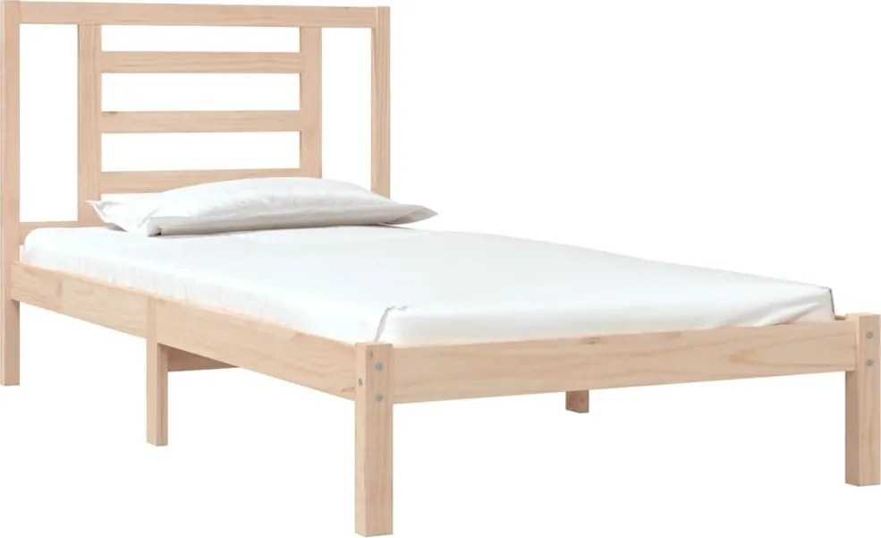 vidaXL Rám postele masivní borovice 90 x 190 cm Single [3104316] Barva: Přírodní