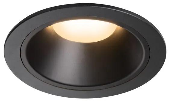 NUMINOS® DL XL vnitřní LED zápustné stropní svítidlo černá/černá 3000 K 55° - BIG WHITE