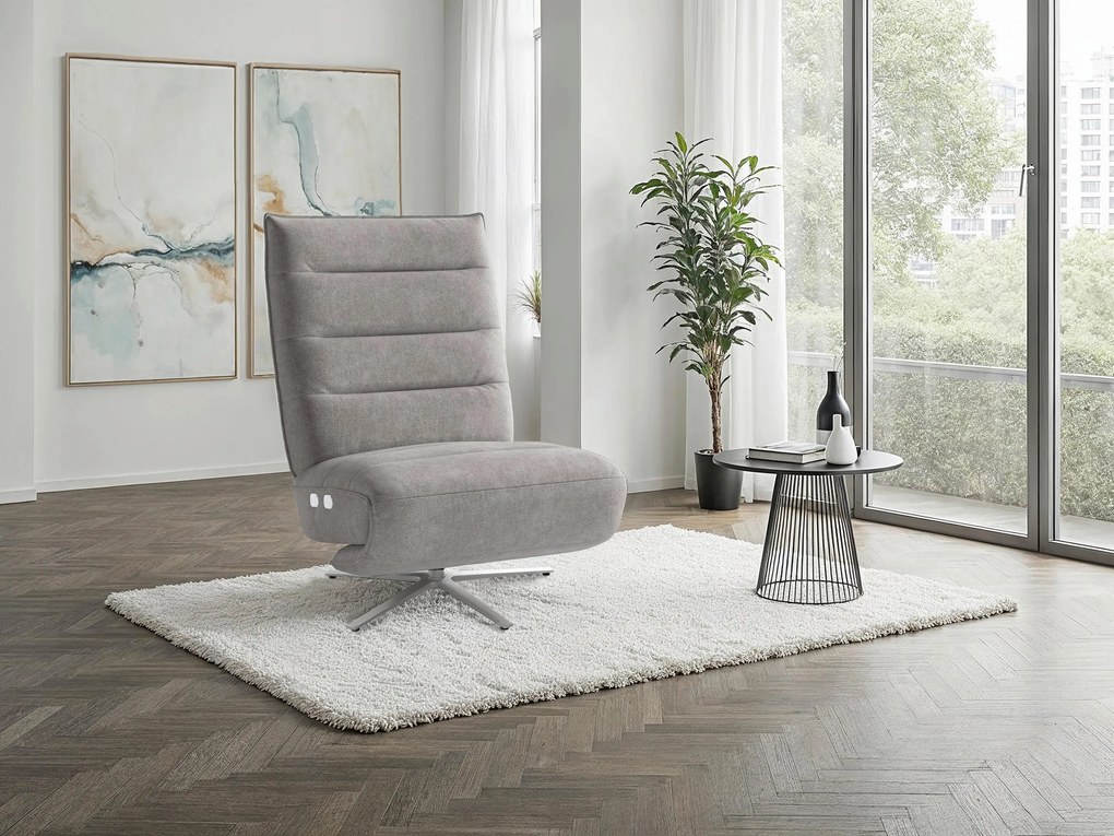 XXXLutz RELAXAČNÍ KŘESLO, textil, šedá Sit & More - Online Only křesla & taburety - 000144038011