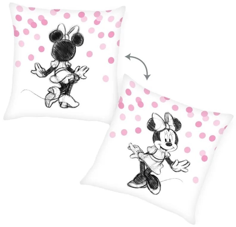 HERDING Polštářek Minnie puntíky Polyester, 40/40 cm