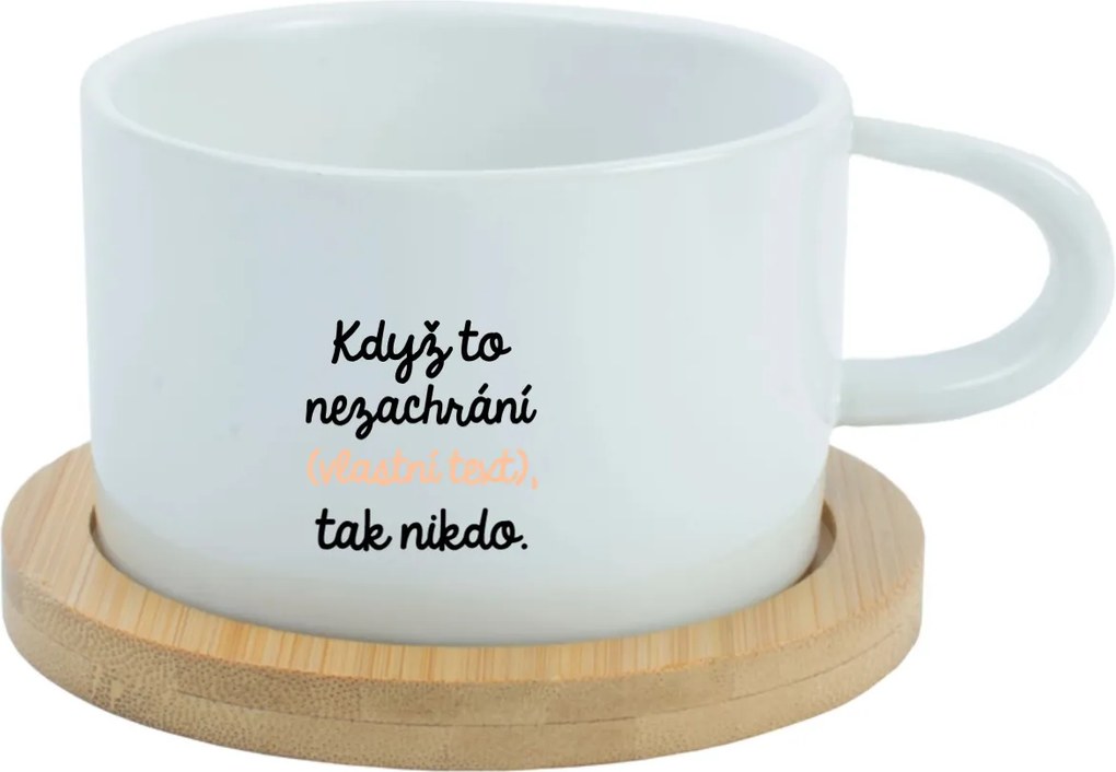 Personalizovaný keramický hrníček "MAKRONKA" - když to nezvládne … tak nikdo