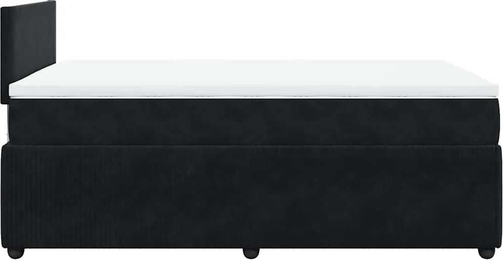 Box spring postel s matrací černá 120 x 190 cm samet 3289982