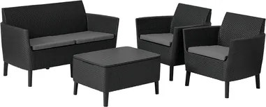Zahradní set Keter Salemo 2 seater sofa - grafitová / šedá