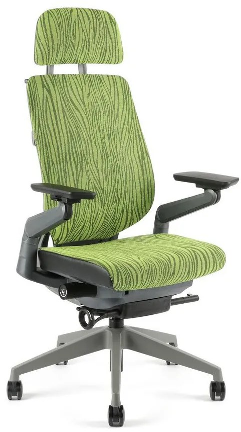 Office Pro Kancelářská židle Karme Mesh Barva potahu: A-06 zelená žíhaná