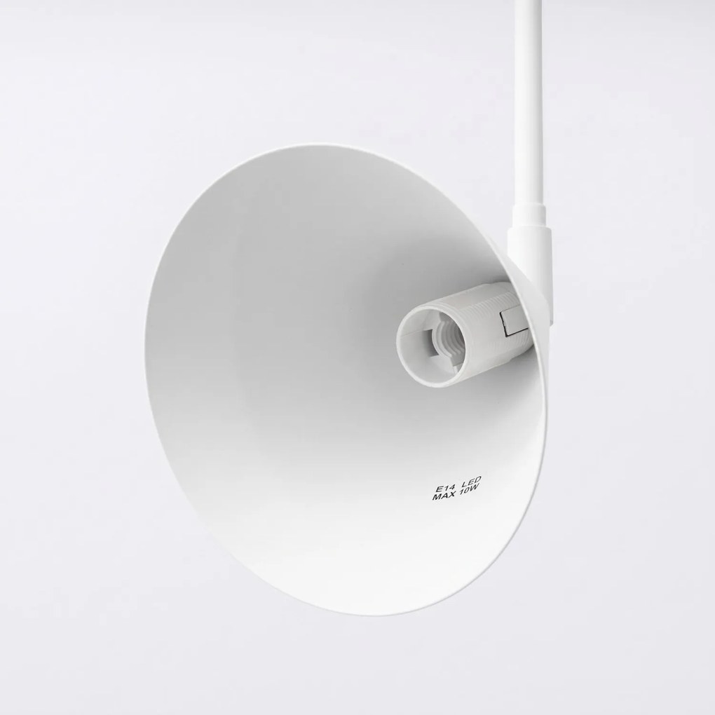 Sollux Lighting Nástěnné svítidlo NOX 1 bílé s vypínačem