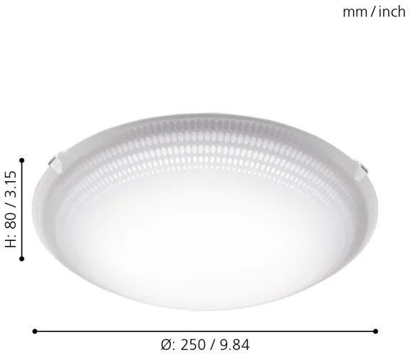 Eglo 95672 - LED stropní svítidlo MARGITTA 1 LED/8,2W/230V