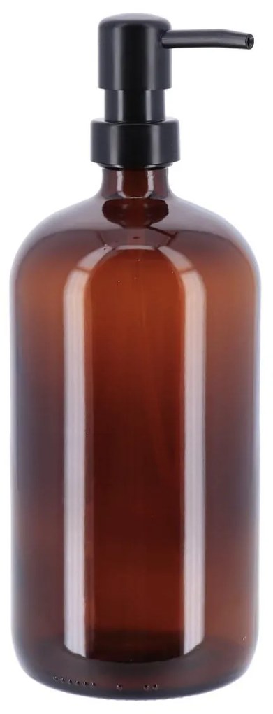 Dávkovač mýdla Amber, hnědá/ s černými prvky, 1000 ml