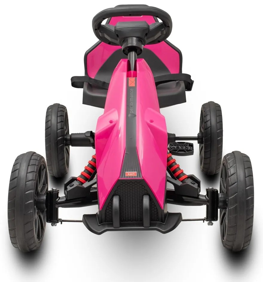 Dětská šlapací motokára Go-kart Baby Mix Speedster růžová