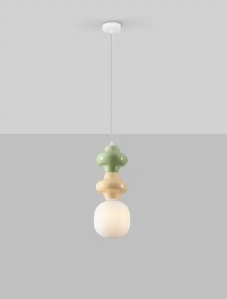 LED zeleno-žlutá moderní svítilna Clio