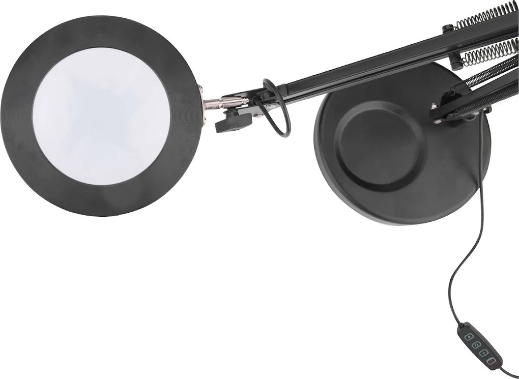 Lampa stolní s lupou, USB napájení, 1300 lm, 3 barvy světla, 5 × zvětšení EXTOL LIGHT 43160