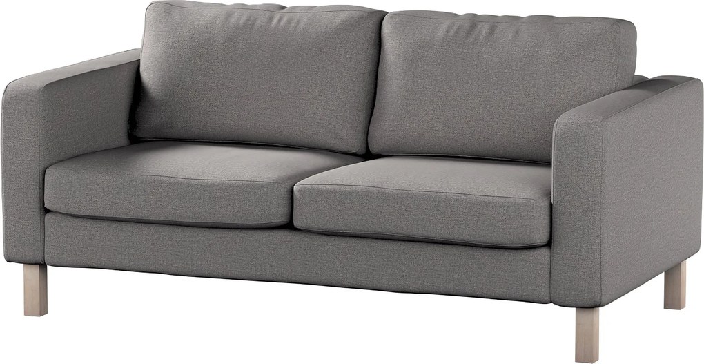 Potah na pohovku IKEA Karlstad 2-místná, nerozkládací, krátký barva šedá látka pletený vzor