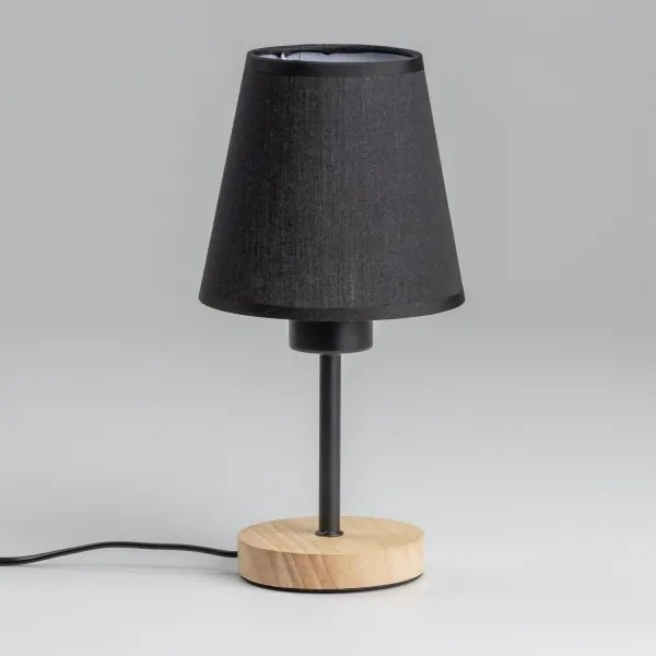 Brilagi - Stolní lampa NUBILA WOOD 1xE27/25W/230V dub/černá