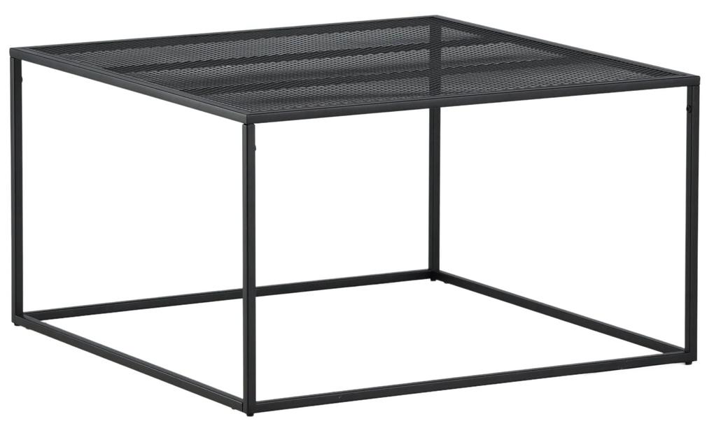 Konferenční stolek Netz, černý, 80x80