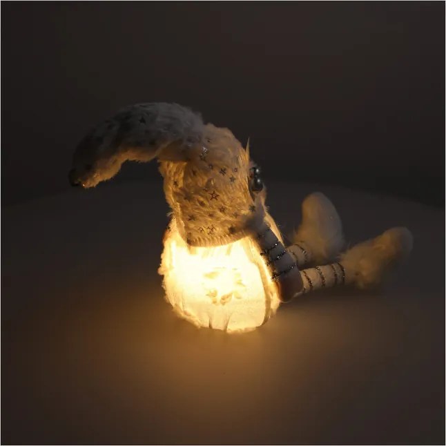 Vánoční LED skřítek 48 cm