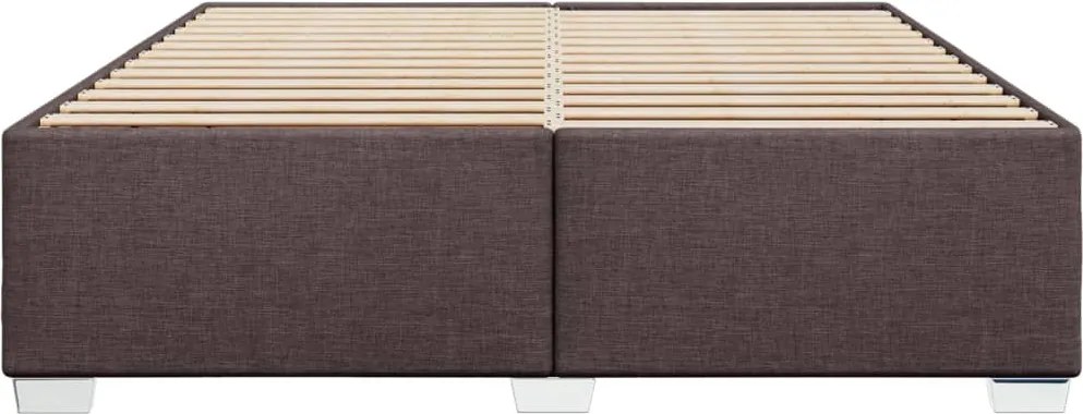 Rám postele bez matrace tmavě hnědý 180 x 200 cm textil 3284495