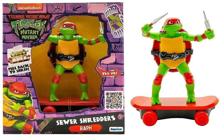 Tmnt želvy ninja skate sewer shredders raph