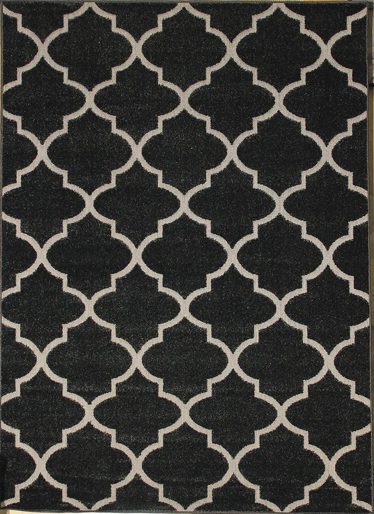 BE Koberec Lagos 1052 DARK GREY - šedý obdélníkový Rozměr: 140x190 cm