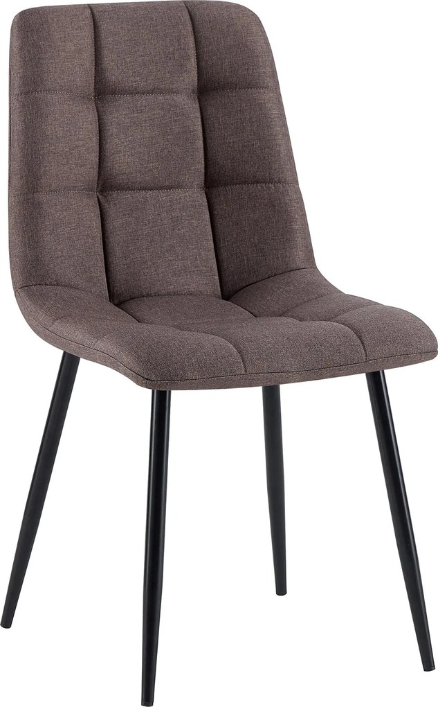 Jídelní židle Antibes látka – hnědá