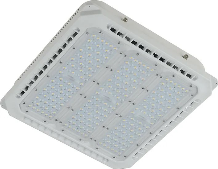 FAN LED-ENERGY-80-PL Venkovní stropní svítidlo ENERGY bílá, hliník, 80 W, 11100 lm, 4000 K, IP65, 34,8 x 34,8 x 7,6 cm - FANEUROPE