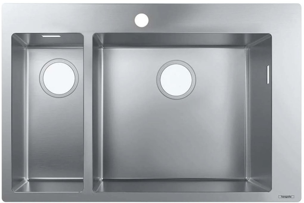 Hansgrohe - Vestavný dřez S711-F655, nerezová ocel 43309800
