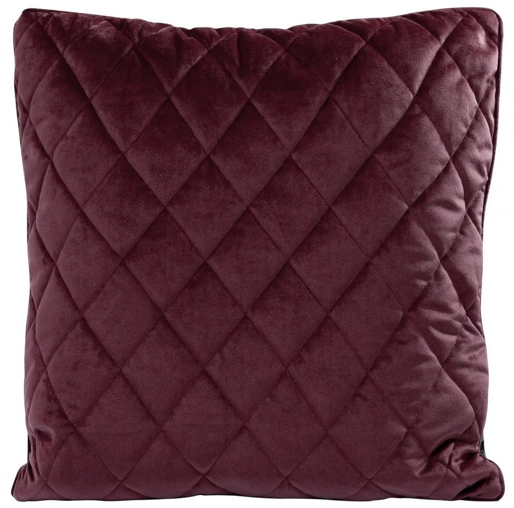 DEKORAČNÍ POVLAK NA POLŠTÁŘ VELVET27 45X45 CM BORDOVÁ