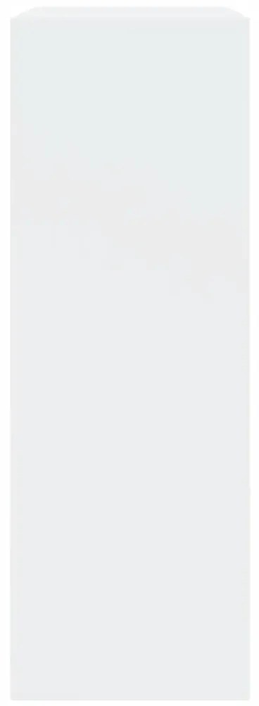Botník bílý 80 x 34 x 96,5 cm kompozitní dřevo - Default Title