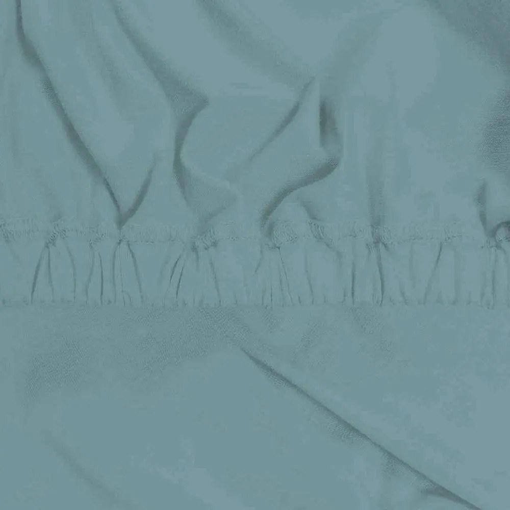 Jersey prostěradlo tmavě smaragdové na výšku matrace do 30 cm Velikost: 90 x 220