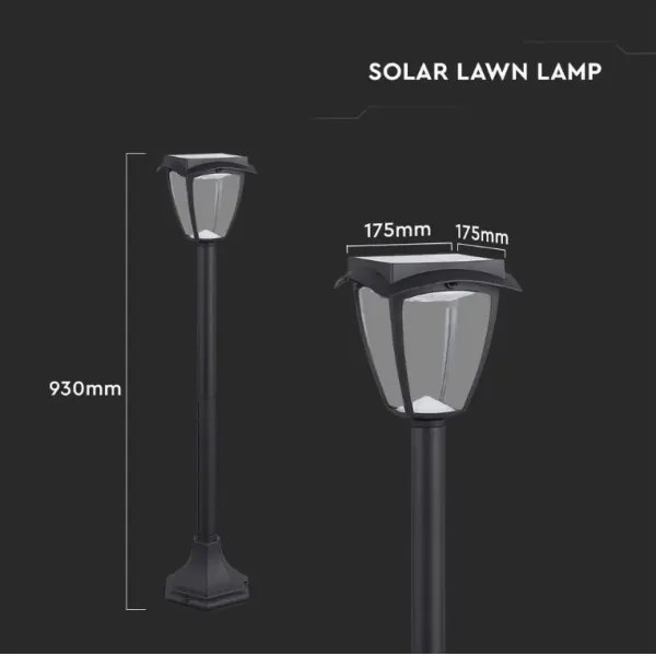 LED Solární lampa LED/2W/230V 93 cm 3000/6000K IP65 2200 mAh