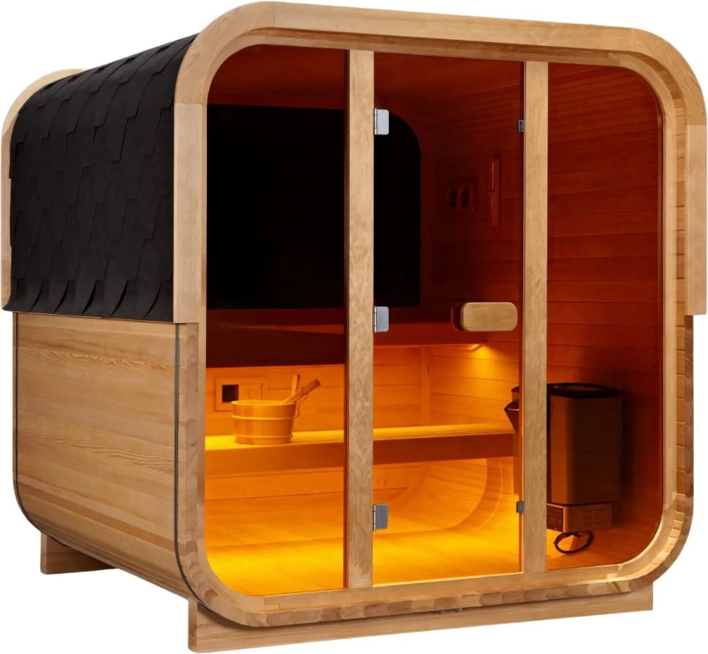 Relax na MAX Sudová sauna CUBE Hemlock 240